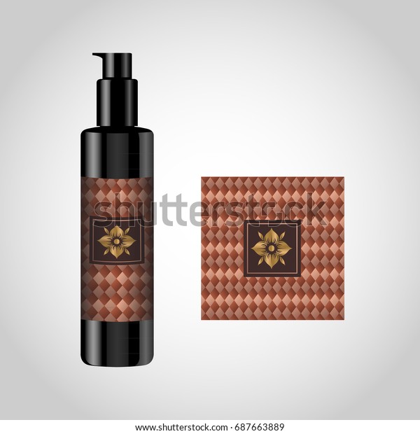Product Packaging Design Pump Bottle Vector: เวกเตอร์สต็อก (ปลอดค่า ...