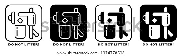 Product Packaging Labeling Throw Away Trash Stock Vector (Royalty Free ...