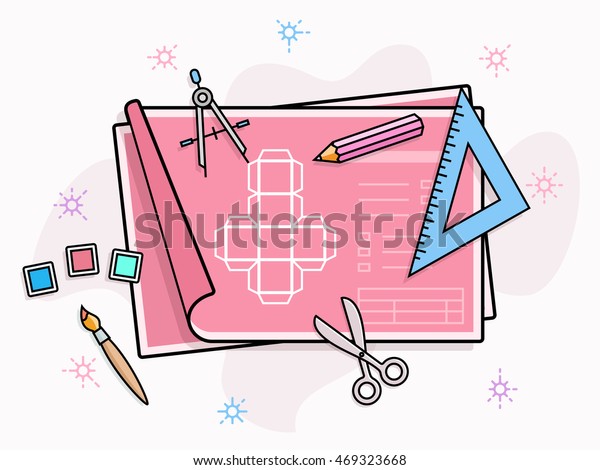 Product Prototype Vector Illustration Drawing Painting 库存矢量图（免版税 ...