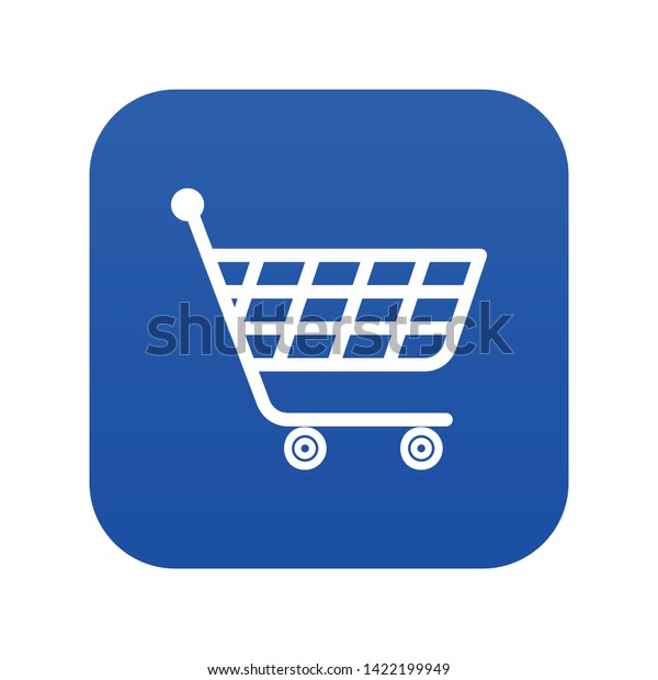 Product Trolley Icon Blue Vector Isolated Stock Vector (Royalty Free ...