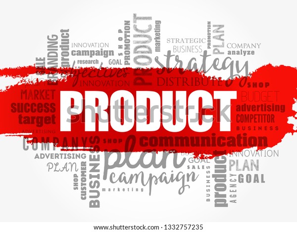Product Word Cloud Collage Business Concept Stock Vector (Royalty Free ...