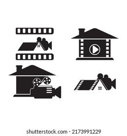 Production House Icon Logo Vector Design Stock Vector (Royalty Free ...