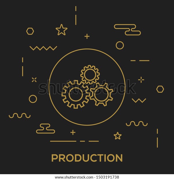 Production Illustration Icon Concept Stock Vector (Royalty Free) 1503191738