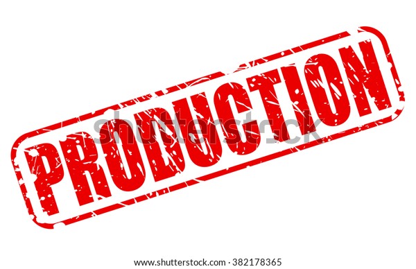 Production Red Stamp Text On White Stock Vector (Royalty Free ...