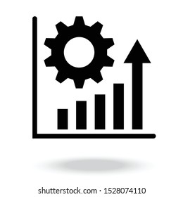 Efficiency Increase Graphic Icon Mobile Apps Stock Vector (Royalty Free ...