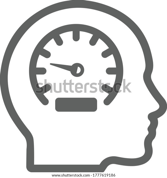 Productivity Performance Icon Gray Color Stock Vector (Royalty Free ...