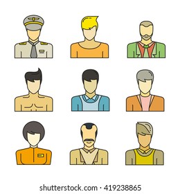 Profession Vector Icons People Icons Stock Vector (Royalty Free ...