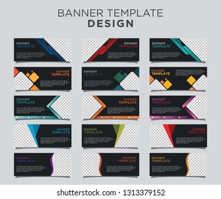 Professional Banner Template Set Vol 1 Stock Vector (Royalty Free ...