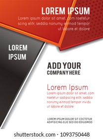 Professional Business Design Layout Template Corporate Stock Vector ...