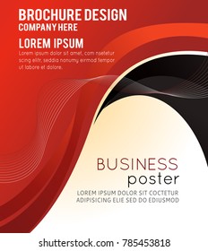 Brochure Flyer Magazine Cover Red Design Stock Vector (Royalty Free ...