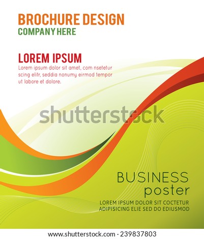 Professional Business Design Layout Template Corporate Stock Vector ...
