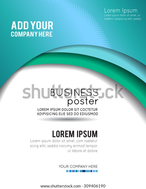 Professional Business Design Layout Template Corporate Stock Vector ...