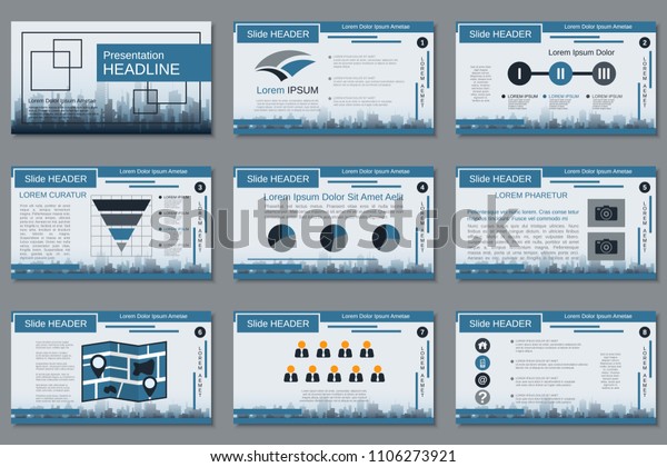 Professional Business Presentation Slide Show Infographic Stock Vector ...