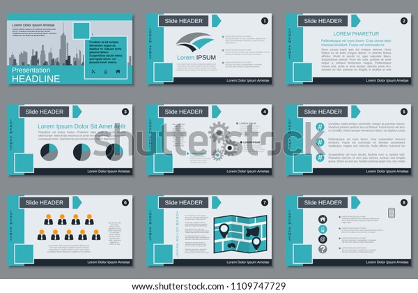 Professional Business Presentation Slide Show Infographic Stock Vector ...