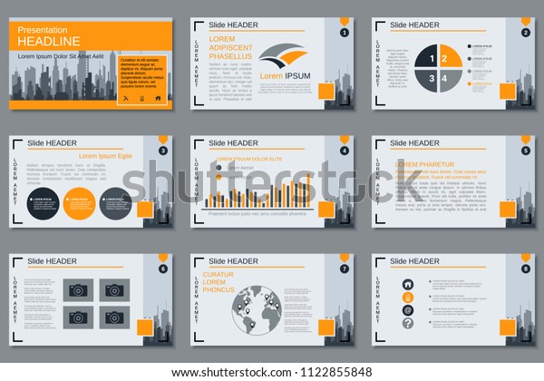 Professional Business Presentation Slide Show Infographic Stock Vector ...