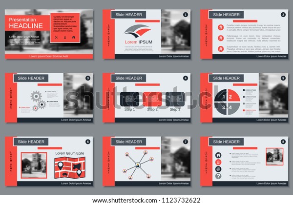 Professional Business Presentation Slide Show Infographic Stock Vector ...