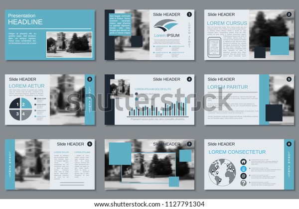 Professional Business Presentation Slide Show Infographic Stock Vector ...