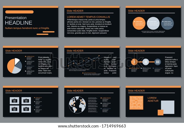 Professional Business Presentation Slide Show Infographic Stock Vector ...