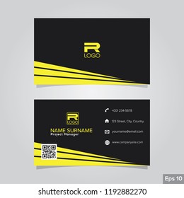 Professional Card Name Design Background Templates Stock Vector ...