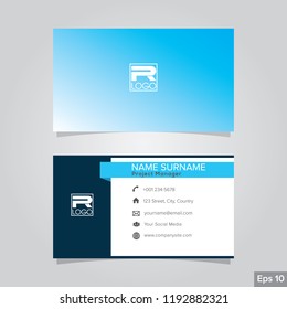 Professional Card Name Design Background Templates Stock Vector ...