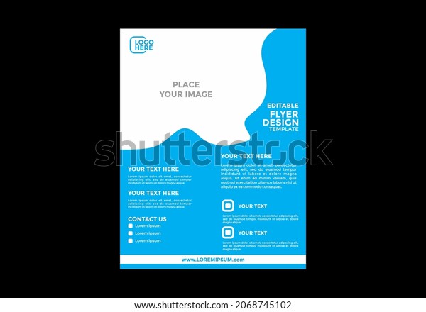 Professional Colorful Concept Flyer Design Stock Vector (Royalty Free ...