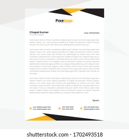 Professional Corporate Letter Header Design Your Stock Vector (Royalty ...