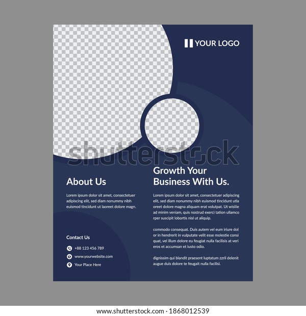 Professional Creative Dark Flyer Design Stock Vector (Royalty Free ...