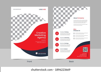 Professional Double Sided Corporate Flyer Vector Stock Vector (Royalty ...