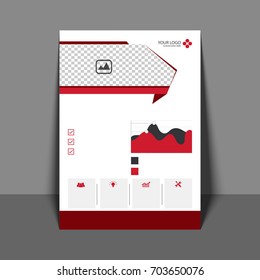 Abstract Flyer Design Background Brochure Template Stock Vector ...