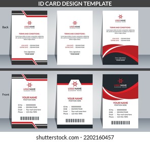 Professional Id Card Design Template Stock Vector (Royalty Free ...