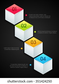 Professional Infographic Flyer Template Numbers On Stock Vector ...