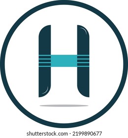 Professional Letter H Logo Design On Stock Vector (Royalty Free ...