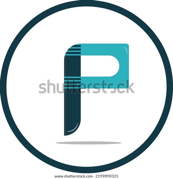 Professional Letter P Logo Design On Stock Vector (Royalty Free ...