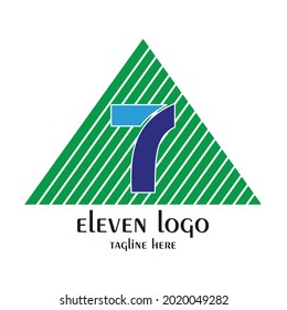 Professional Logo Templates Seven Triangle Shaped Stock Vector (Royalty ...