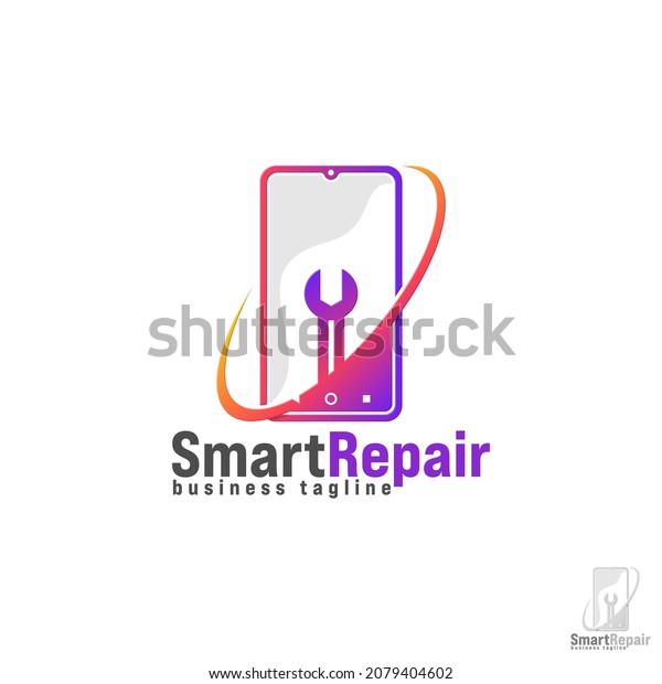 Professional Mobile Repair Logo Template Stock Vector (Royalty Free ...