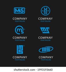 Professional New Logo Set Graphic Illustration Stock Vector (Royalty ...