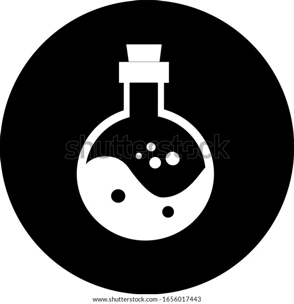 Professional Poison Black Circle Icon Poison Stock Vector (Royalty Free ...