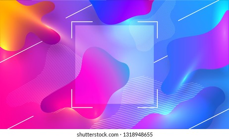 Professional Poster Template Design Glossy Colorful Stock Vector ...