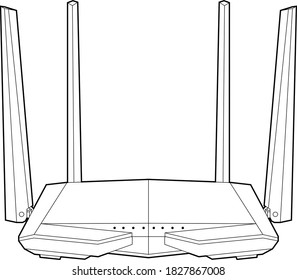 1,812 Modem Drawing Images, Stock Photos & Vectors | Shutterstock