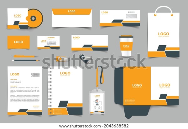 Professional Universal Branding Design Kit Corporate Stock Vector ...