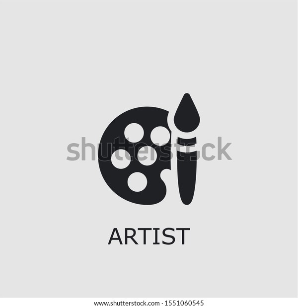 Professional Vector Artist Icon Artist Symbol Stock Vector (Royalty ...