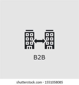 Professional Vector B2b Icon B2b Symbol Stock Vector (Royalty Free ...