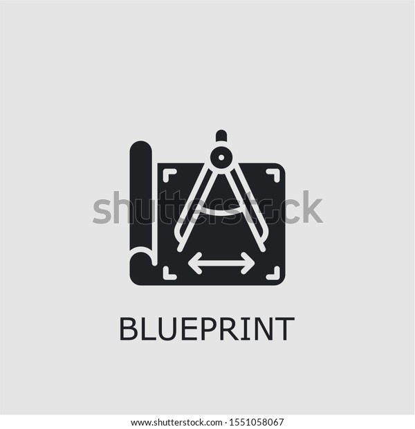 Professional Vector Blueprint Icon Blueprint Symbol Stock Vector ...