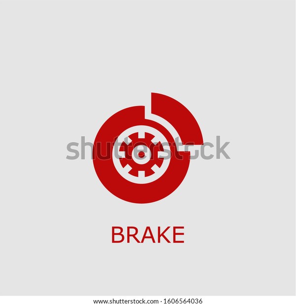 Professional Vector Brake Icon Brake Symbol Stock Vector (Royalty Free ...