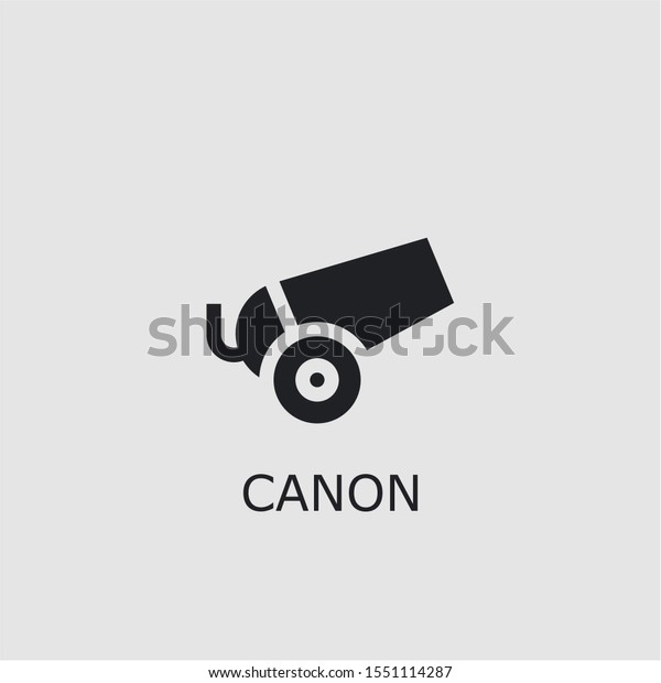 Professional Vector Canon Icon Canon Symbol Stock Vector (Royalty Free ...