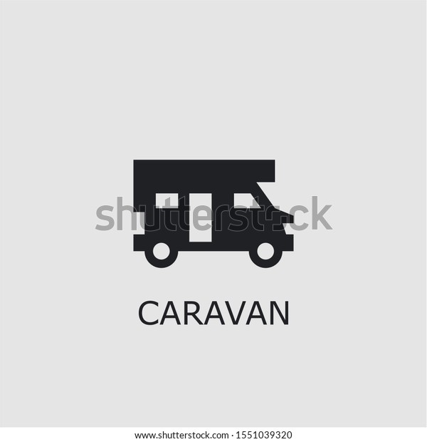 Professional Vector Caravan Icon Caravan Symbol: vector de stock (libre ...