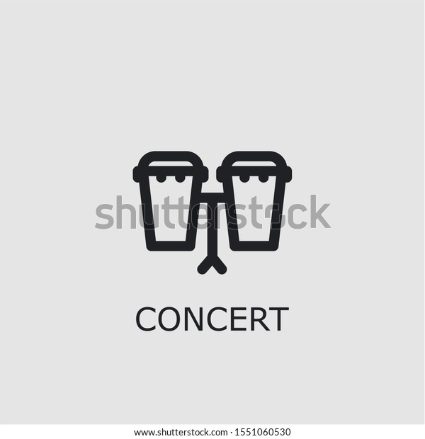 Vektor Stok Professional Vector Concert Icon Concert Symbol (Tanpa ...