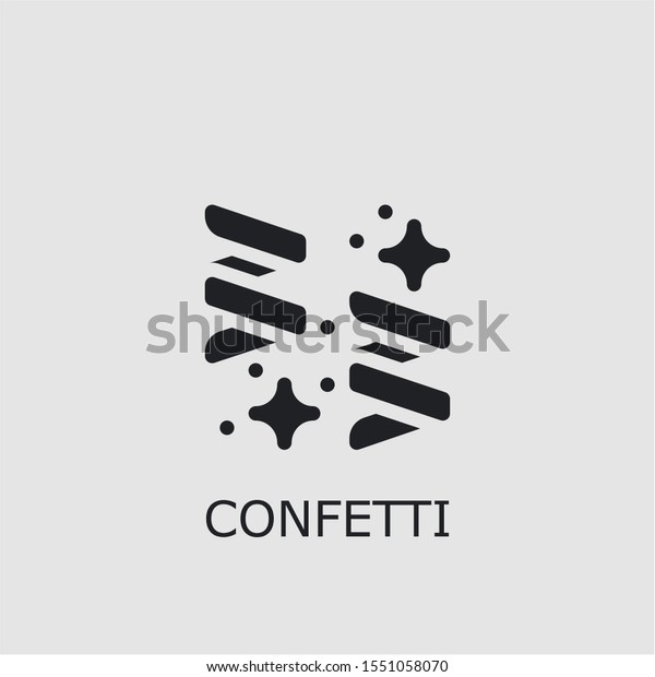 Professional Vector Confetti Icon Confetti Symbol Stock Vector (Royalty ...