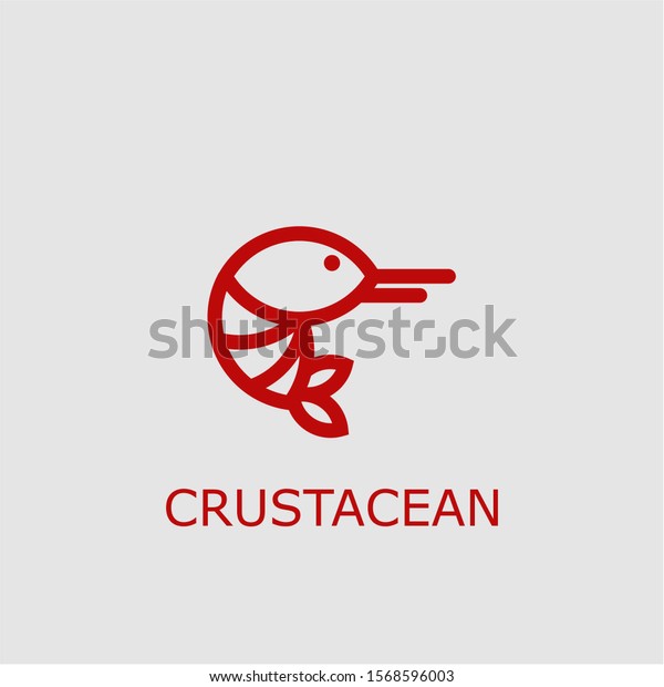 Professional Vector Crustacean Icon Crustacean Symbol Stock Vector ...