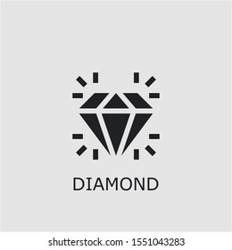 Professional Vector Diamond Icon Diamond Symbol Stock Vector (Royalty ...